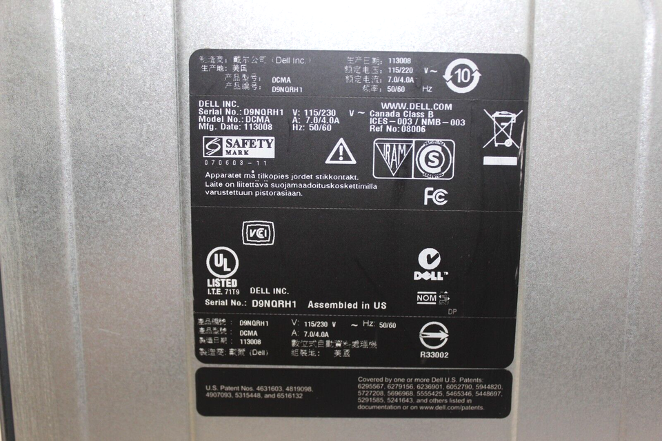 Dell Desktop Tower Computer ~ Model DCMA ~ Windows Vista ~ PARTS OR ...