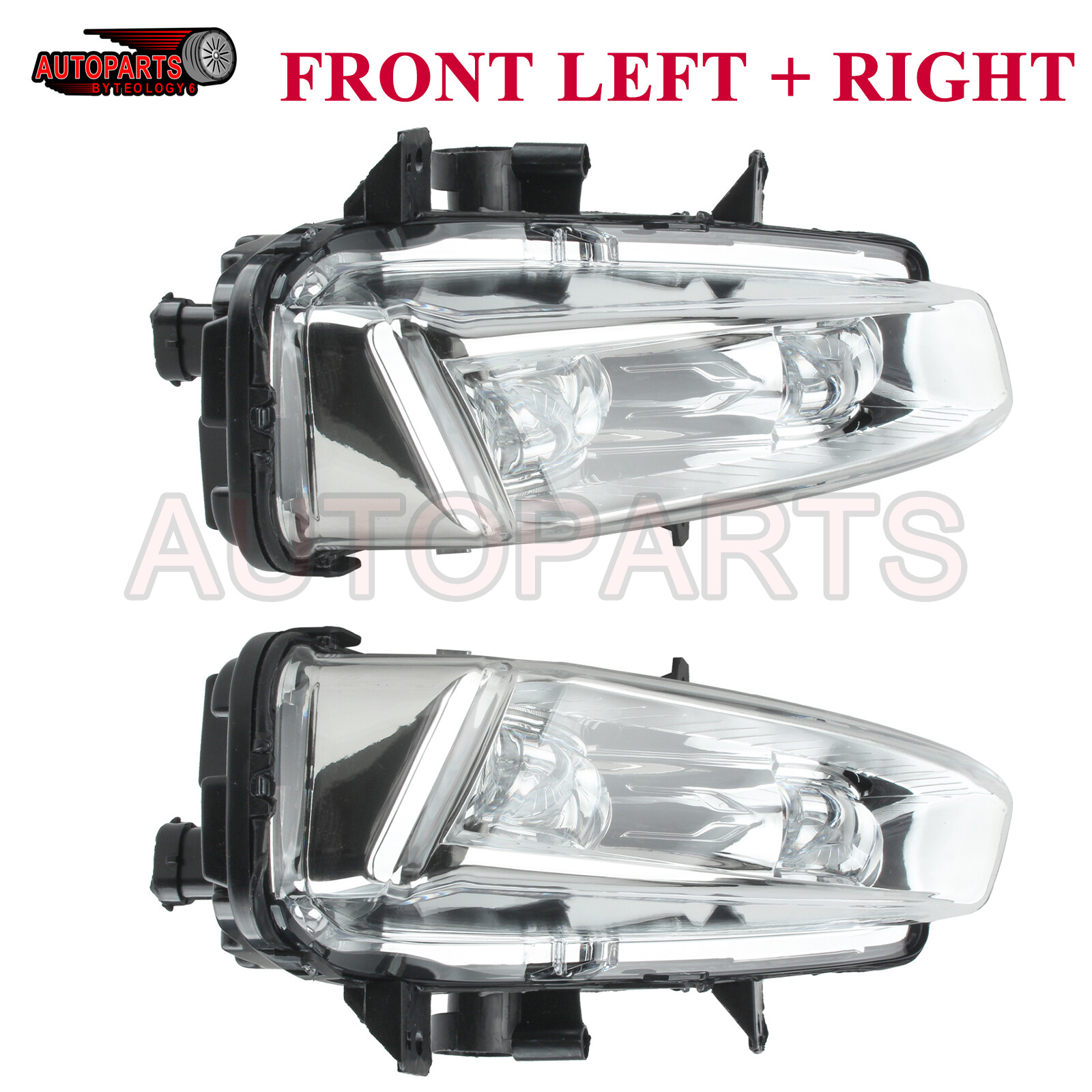 2x Front LED Fog Light Lamp LR026089 LR026090 For Land Range Rover ...
