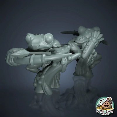 Frogfolk RPG Archer (Crouching) | eBay