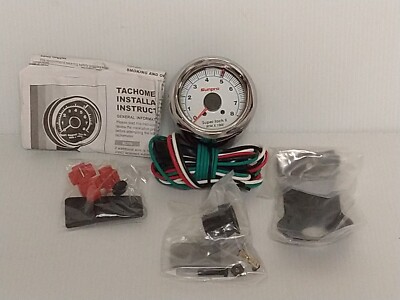 Sunpro 2 5/8 Inch Sun Super Tach II CP7911 White/ Chrome Bezel NOS ...