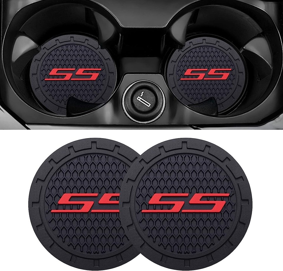 For Camaro SS Accessories Car Logo Round Cup Holder Coaster Insert Anti ...