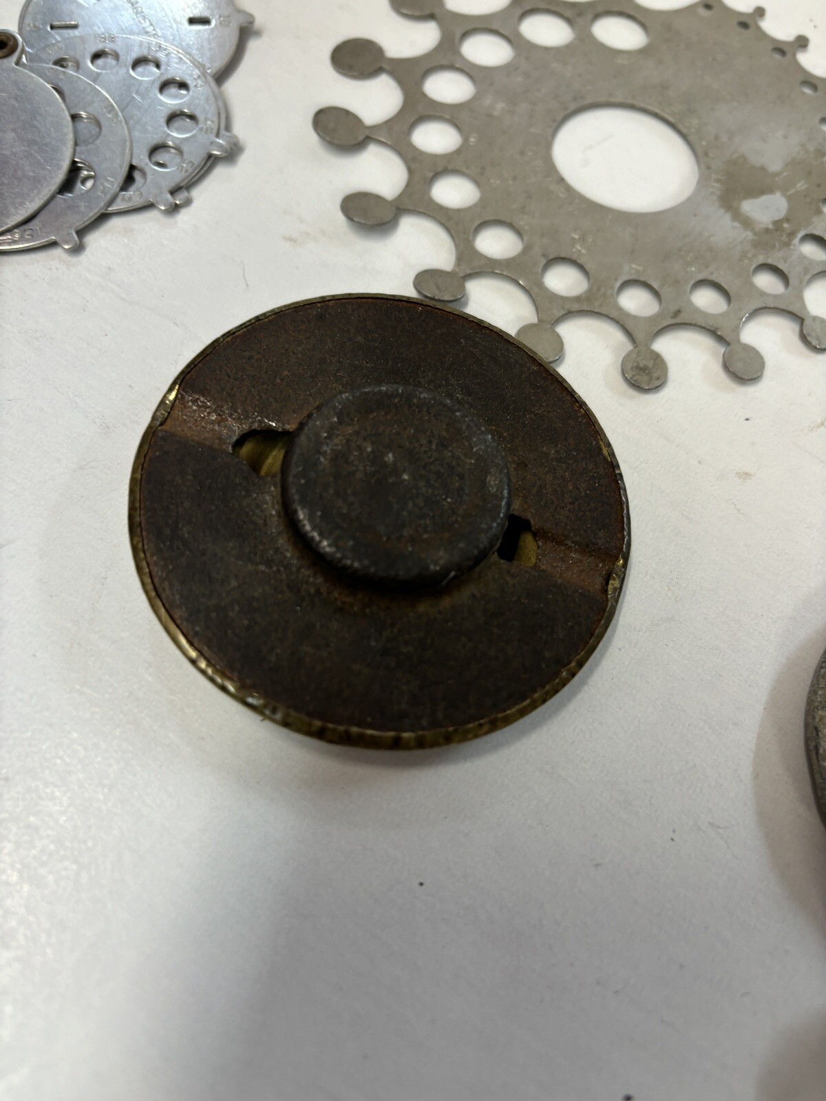 2 clock Pendulum weights weight and 2 watchmaker tools guide | eBay