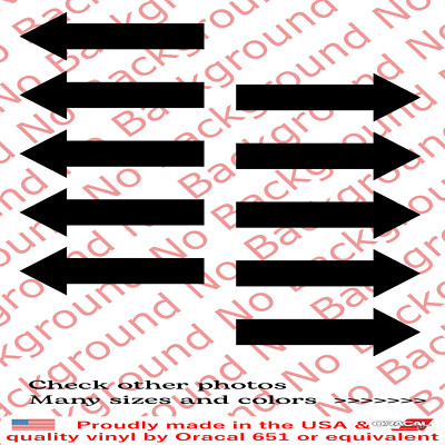 10pcs x Adhesive Vinyl Arrow Decals for Business Direction Social ...