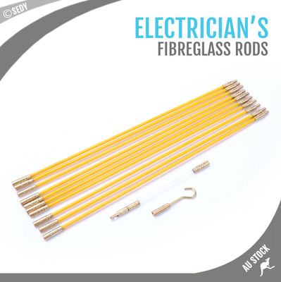 Cable Rods Electricians Fibreglass Push Pull Rods Flexible Extension ...