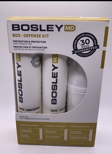 Bosley MD Bos Defense Color Safe Kit For Thicker Fuller Looking Hair in ...