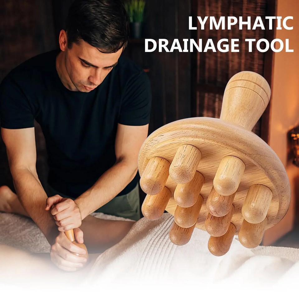 Wooden Mushroom Massager Manual Massage Tool, Wood Mushroom Massage ...