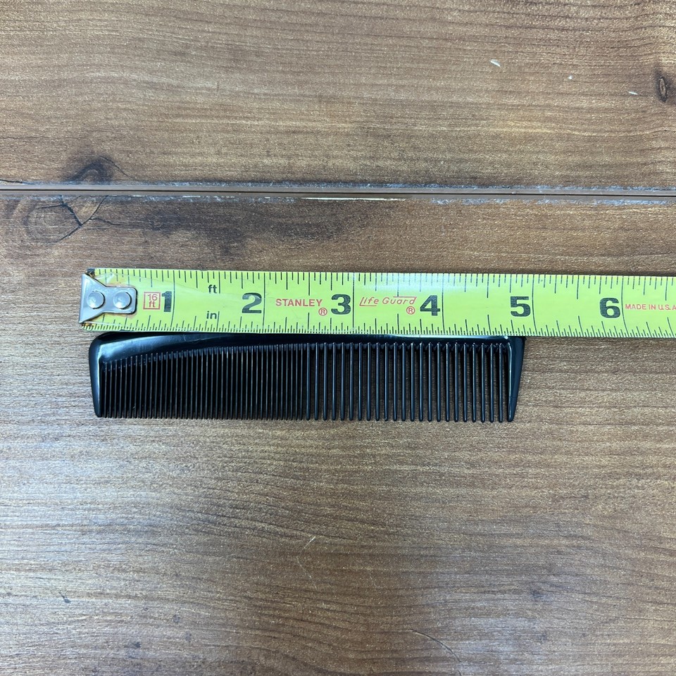 VTG Dupont USA Made Nylon "unbreakable" Pocket Comb 5" Black with ...