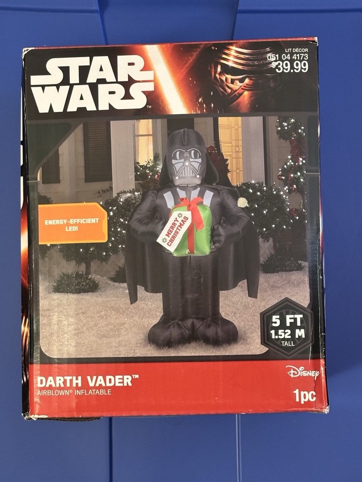 Star Wars Darth Vader Airblown Inflatable 5ft Decoration "Merry ...