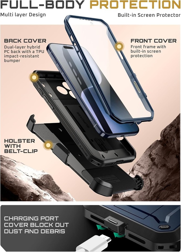 SUPCASE MilitaryGrade Protection For iPhone 17 Pro Max Case ...