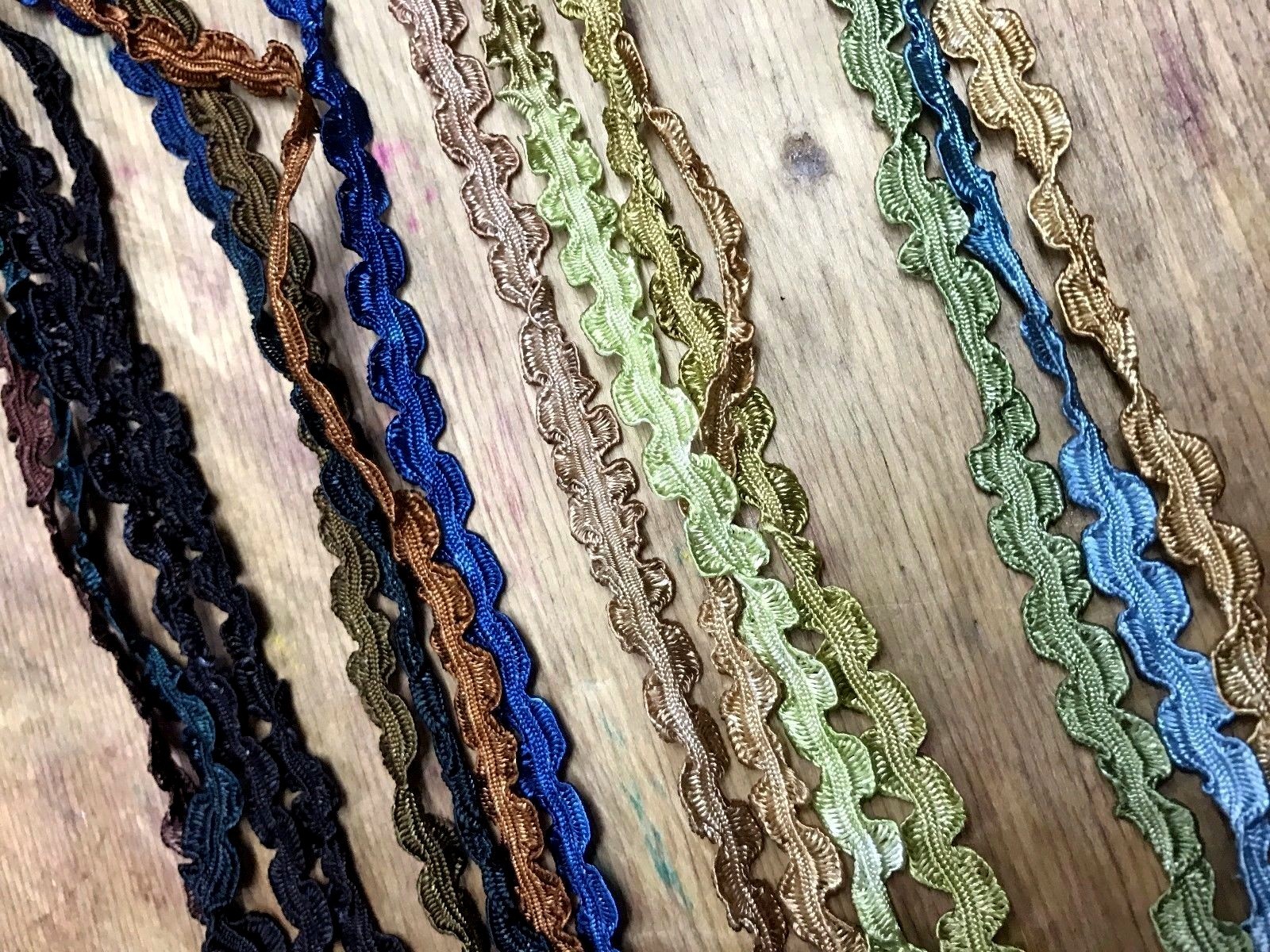 ric rac rayon ombre 1/4" ricrac hand dyed 1yd made in USA | eBay