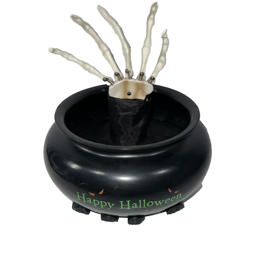 GEMMY SKELETON HAND CANDY BOWL Animated Talking MOTION ACTIVATED ...
