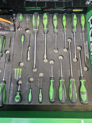 Mac Tools 16pc Screwdriver Set Rare Bright Green | eBay