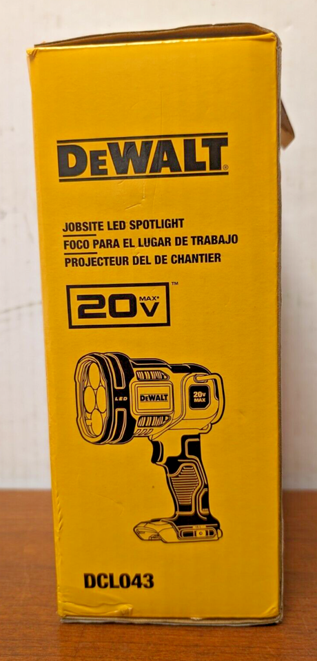 Dewalt DCL043 20V MAX Jobsite LED Spotlight - *NEW IN BOX* 885911388535 ...