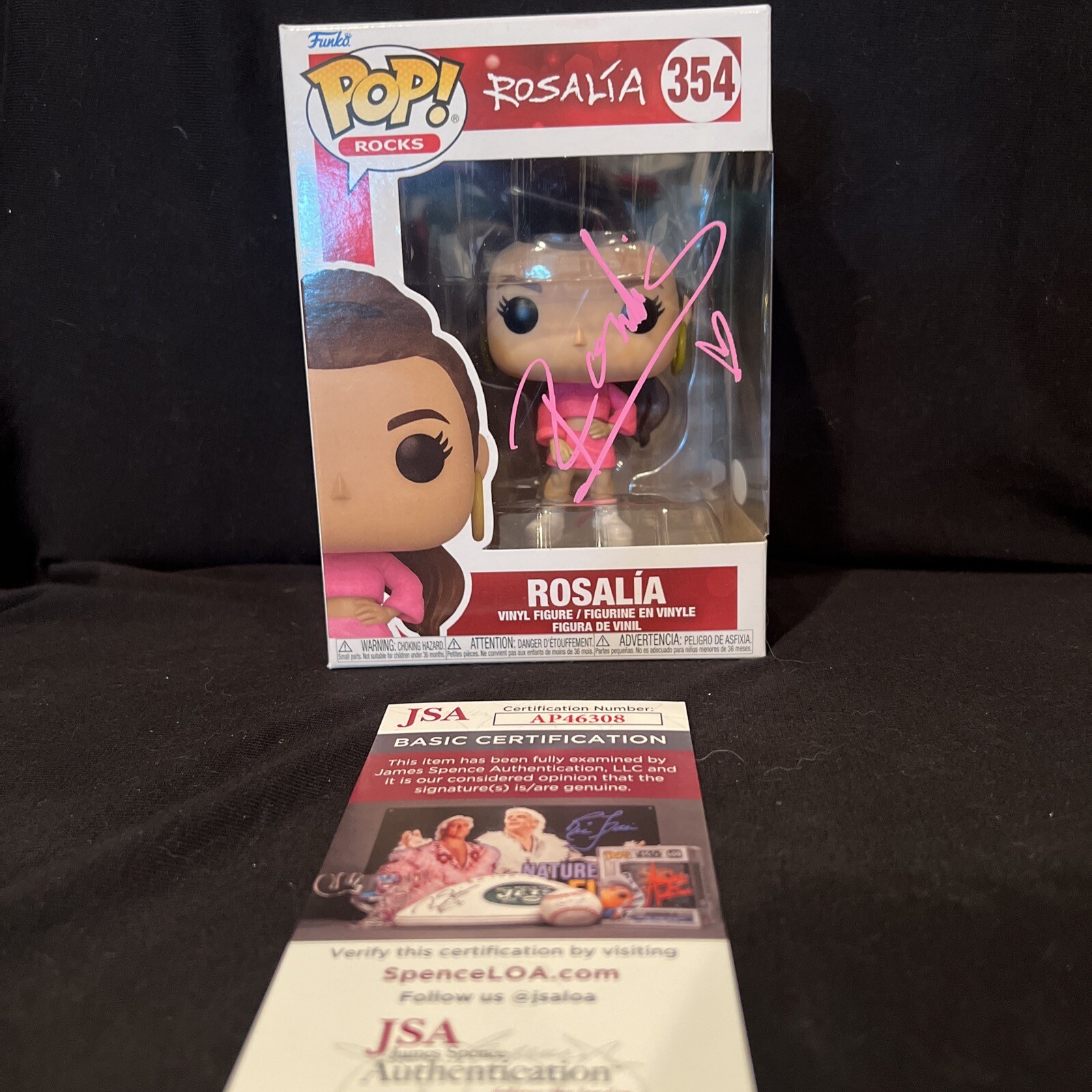 Rosalia Signed Autograph Singer Funko Pop JSA Authenticity | eBay