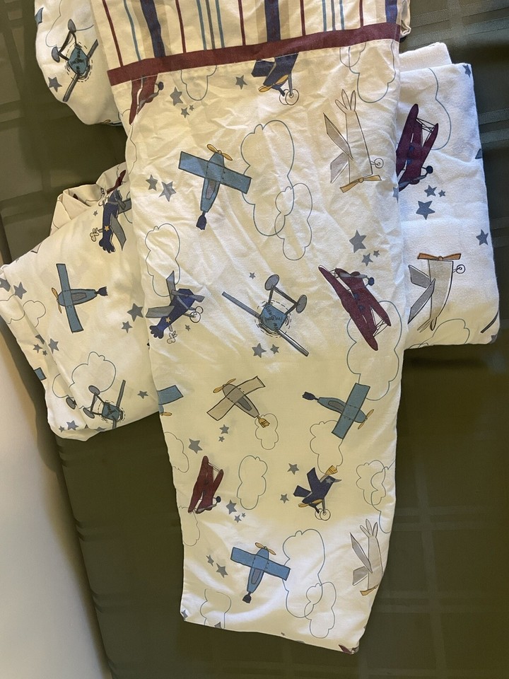 VTG Disney Planes Twin Sheet Set Fitted 2Flat, Pillow Case Airplane ...