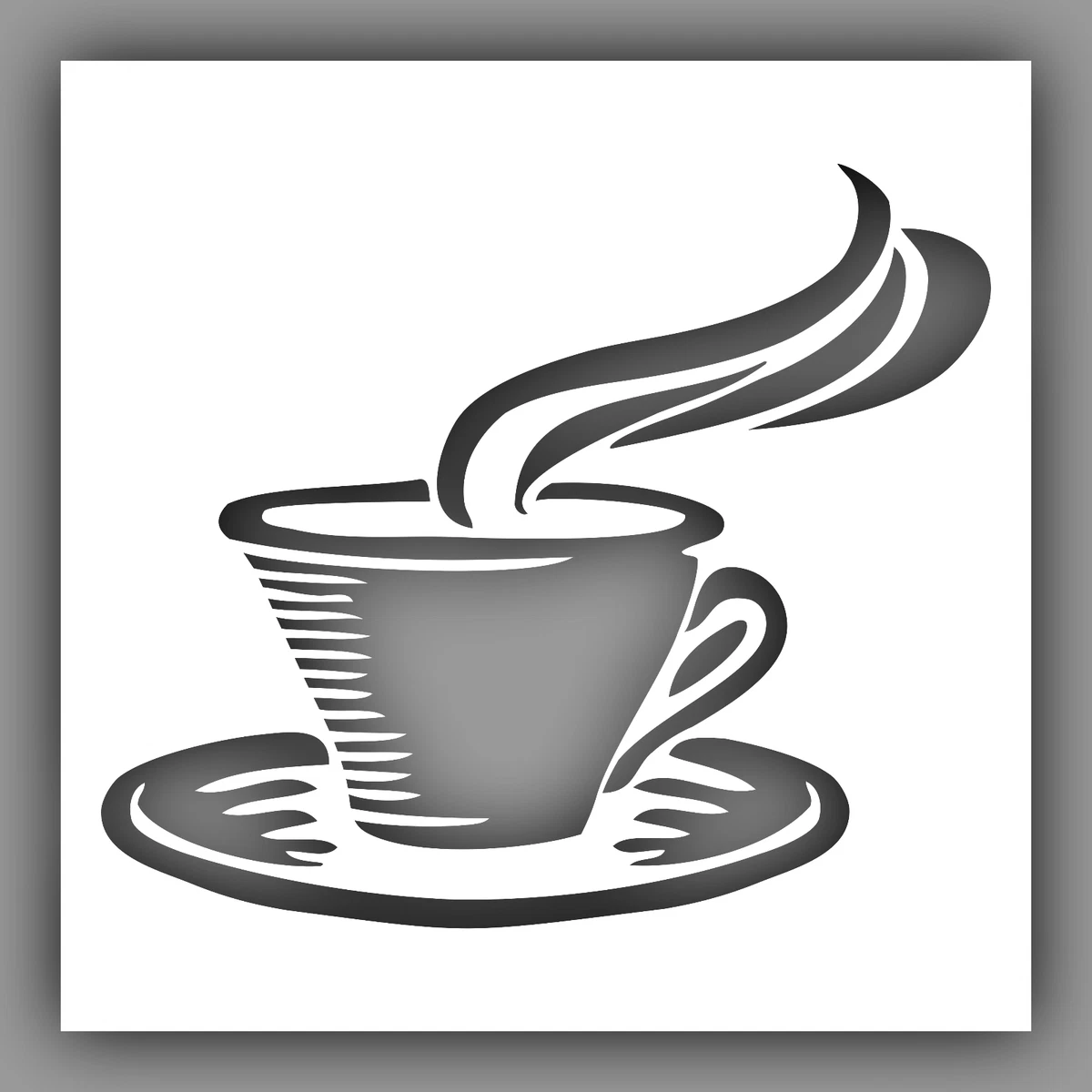 Coffee Cup Stencil