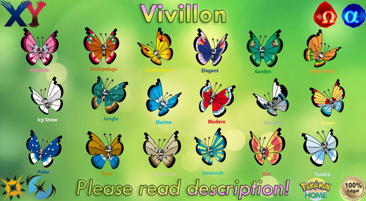 Shiny Modern Vivillon