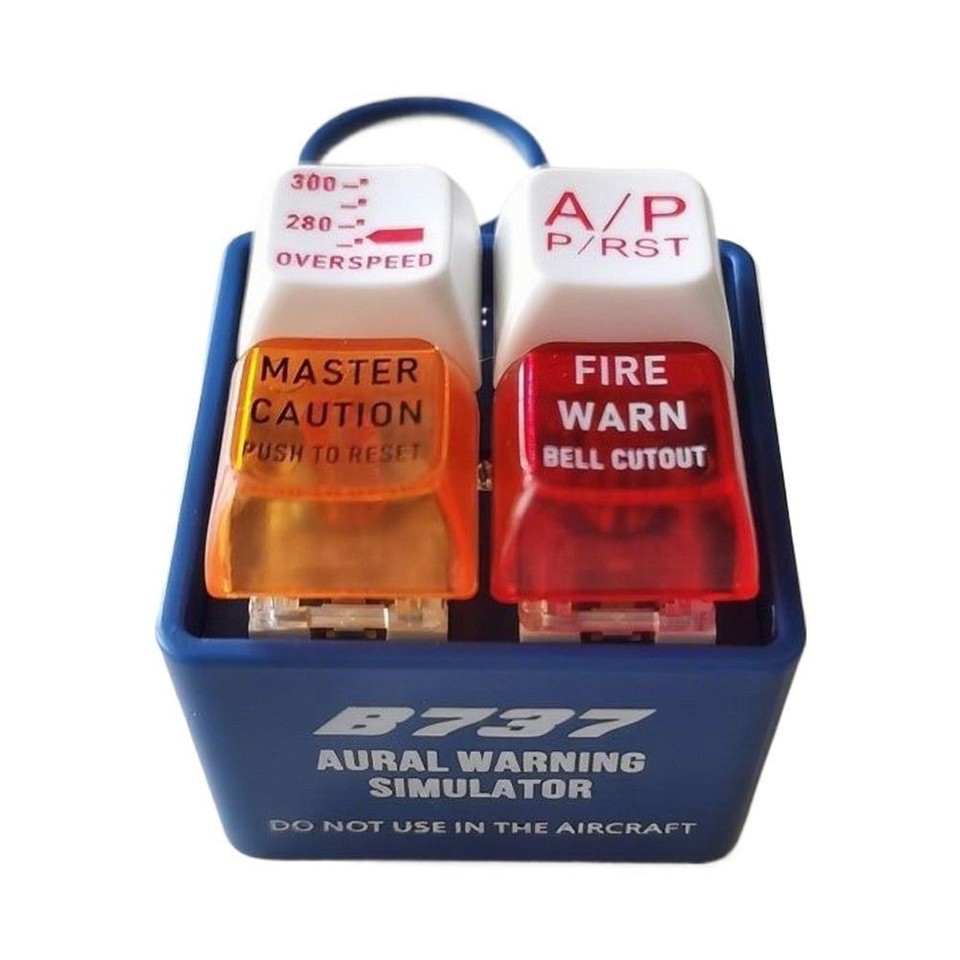 EGPWS B737 Aural Warning Sound Simulator Pilot&Crew Alarm Keychain ...