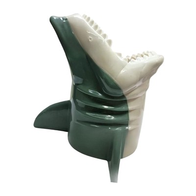 Shark Popcorn Bucket Sculpture Holder for Farmhouse Anniversary Themed ...