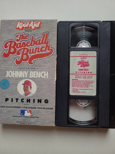 Kool-aid The Baseball Bunch Johnny Bench Hitting Vintage VHS Tape for ...