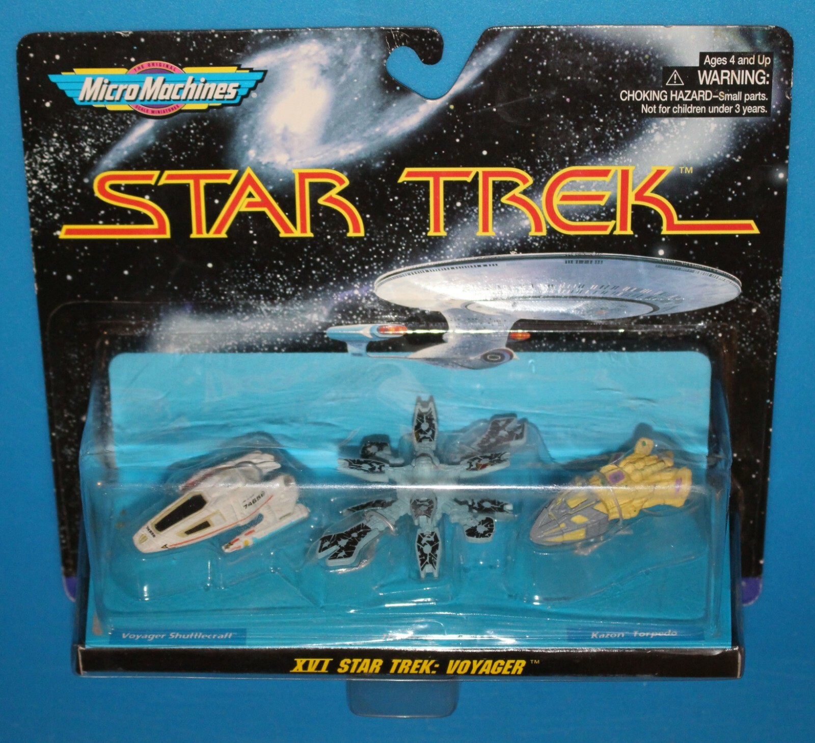 STAR TREK MICRO MACHINES 16 XVI ARRAY, KAZON TORPEDO, VOYAGER SHUTTLE ...