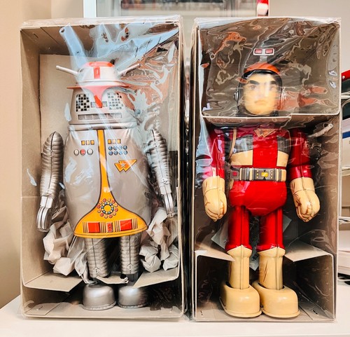 Billiken Shokai Captain Ultra & Huck Robot Walking Tin | eBay