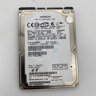 HITACHI HTS541680J9SA00 80GB 2.5” SATA - Hard Disk Drive HDD | eBay UK