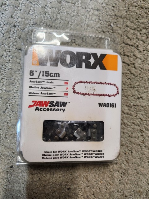 WORX 50022070 JawSaw 6” Replacement Chain for Chainsaw Bar Worx WA0162 ...