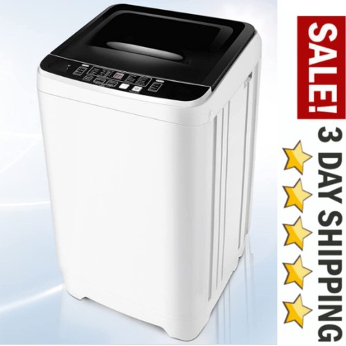 17.8lbs 2 IN1 Auto Washing Machine Set Portable Compact Laundry washer ...
