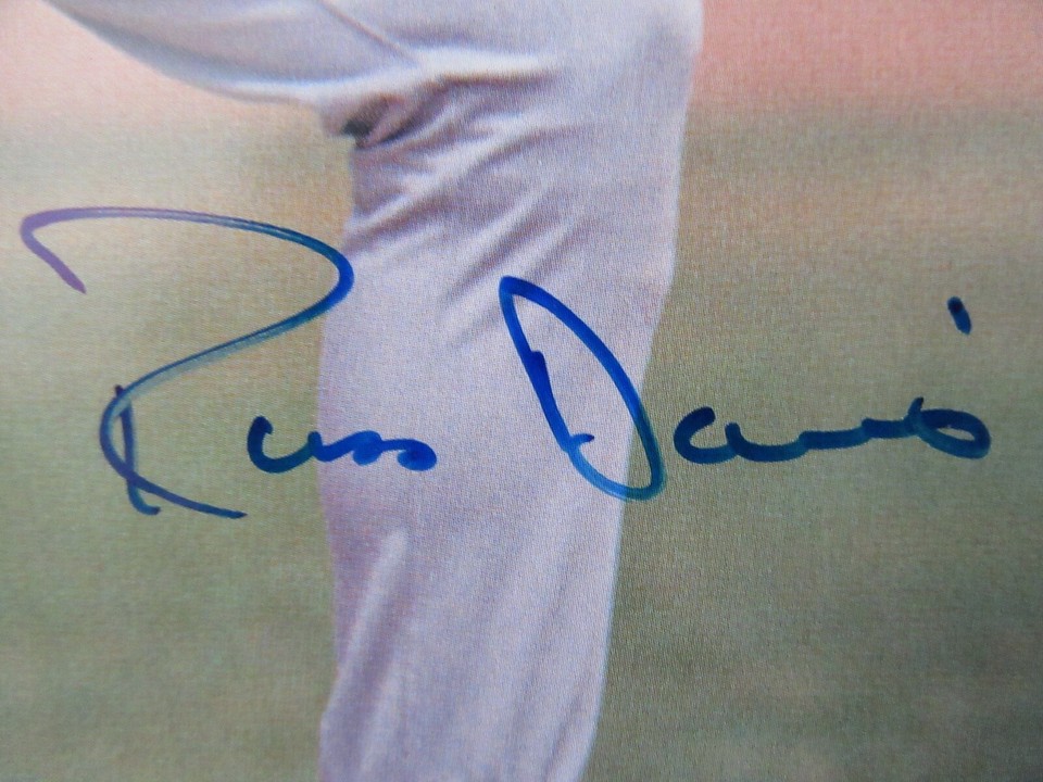 RARE HAND SIGNED RUSS DAVIS BASEBALL SIGNATURE ROOKIES COLOR 8X10 PHOTO ...