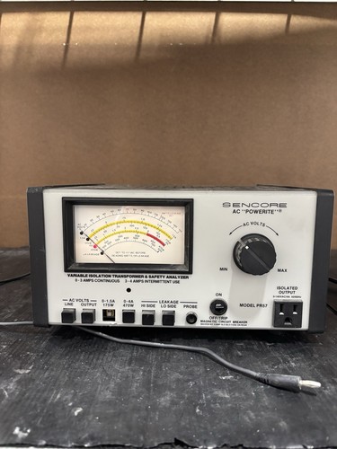 Sencore AC Powerite PR57 Variable Isolation Transformer Safety Analyzer ...