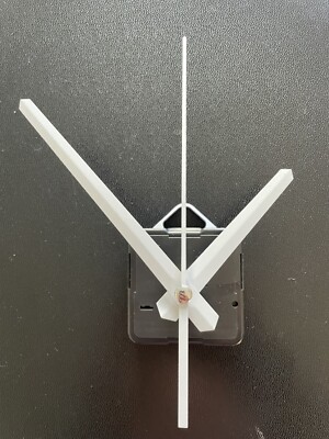 Clock Movement - White Quartz Sweeping Hands AA Battery Powered ...