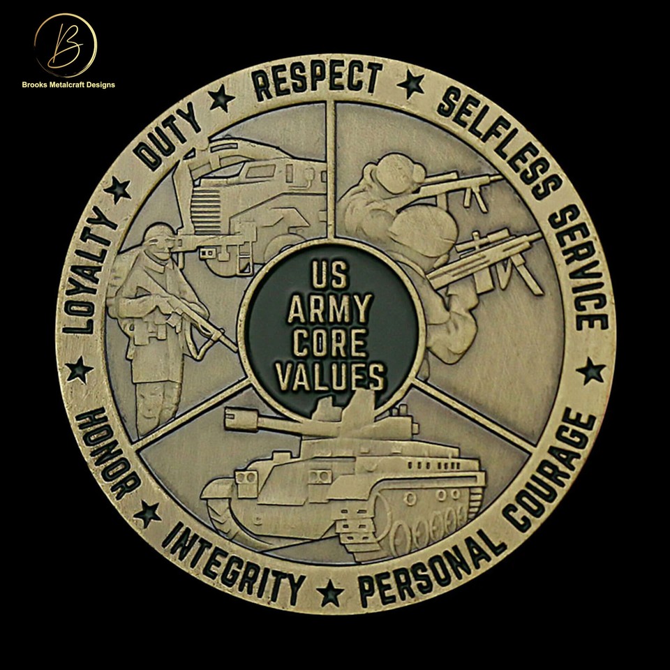 US Army Core Values Challenge Coin | eBay