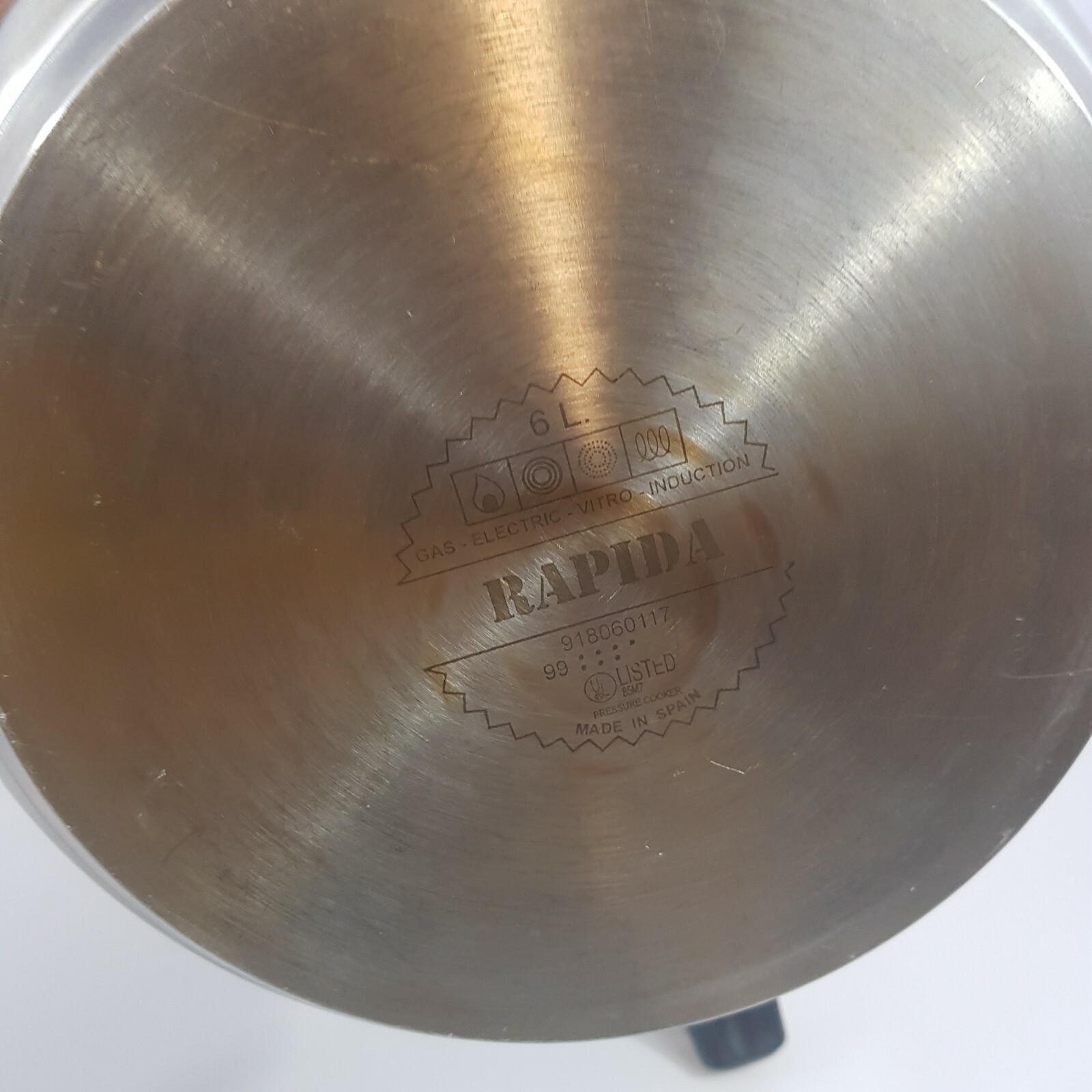 Fagor Rapida 6L Pressure cooker Steel Gas Electric Vitro Induction Made ...