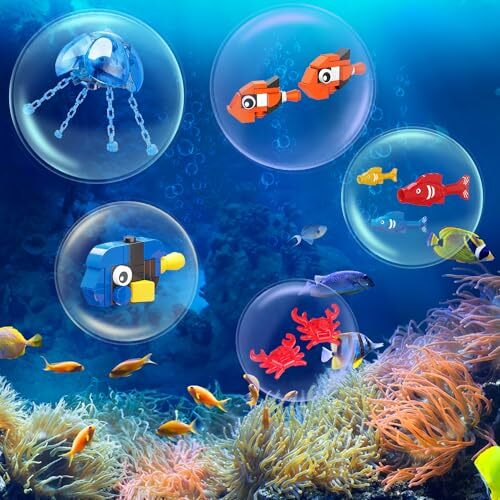 Fish Tank Building Set Movable Aquarium Building Toy 725PCS for Kids ...