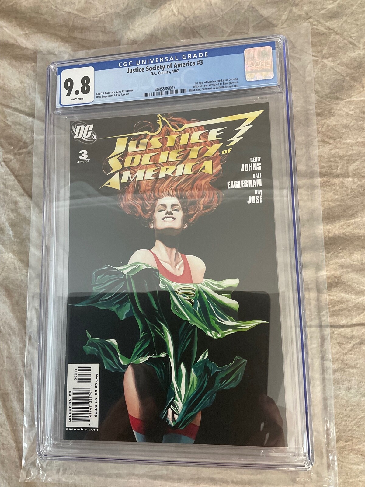 Justice Society of America 3 cgc 9.8 Alex Ross cover 1st appearance ...