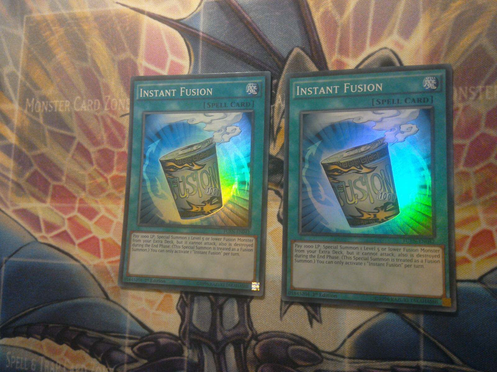 YUGIOH INSTANT FUSION SUPER RARE 1st EDITION FUEN-EN042 NEAR MINT x2 ...