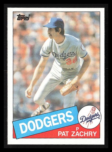 Pat Zachry 1985 Topps #57 Los Angeles Dodgers | eBay