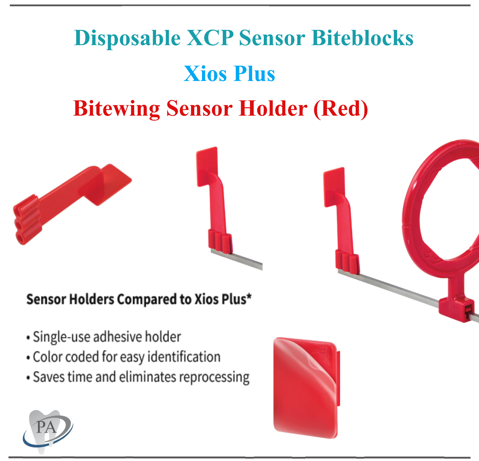 Sirona 6176536 XIOS PLUS BiteWing Intraoral Dental Sensor Holder Tab ...