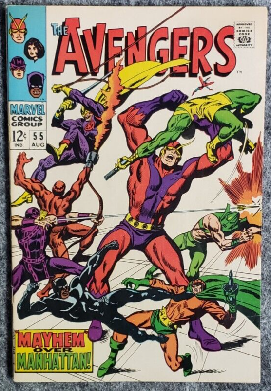 Avengers #55 1st Full Appearance Ultron Marvel Comics 1968 | eBay