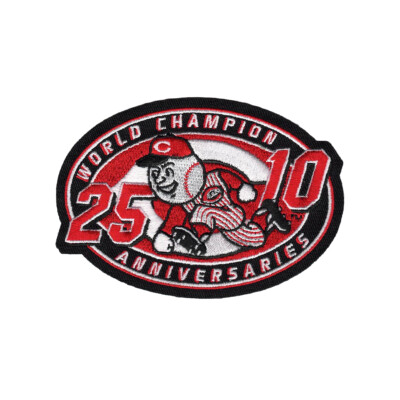 2000 Cincinnati Reds 25/10 Anniversaries of 1975 & 1990 Jersey Sleeve ...