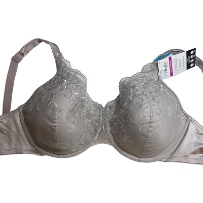 Playtex Secrets Side Smoothing Embroidered Underwire Bra 4513 42DDD New ...