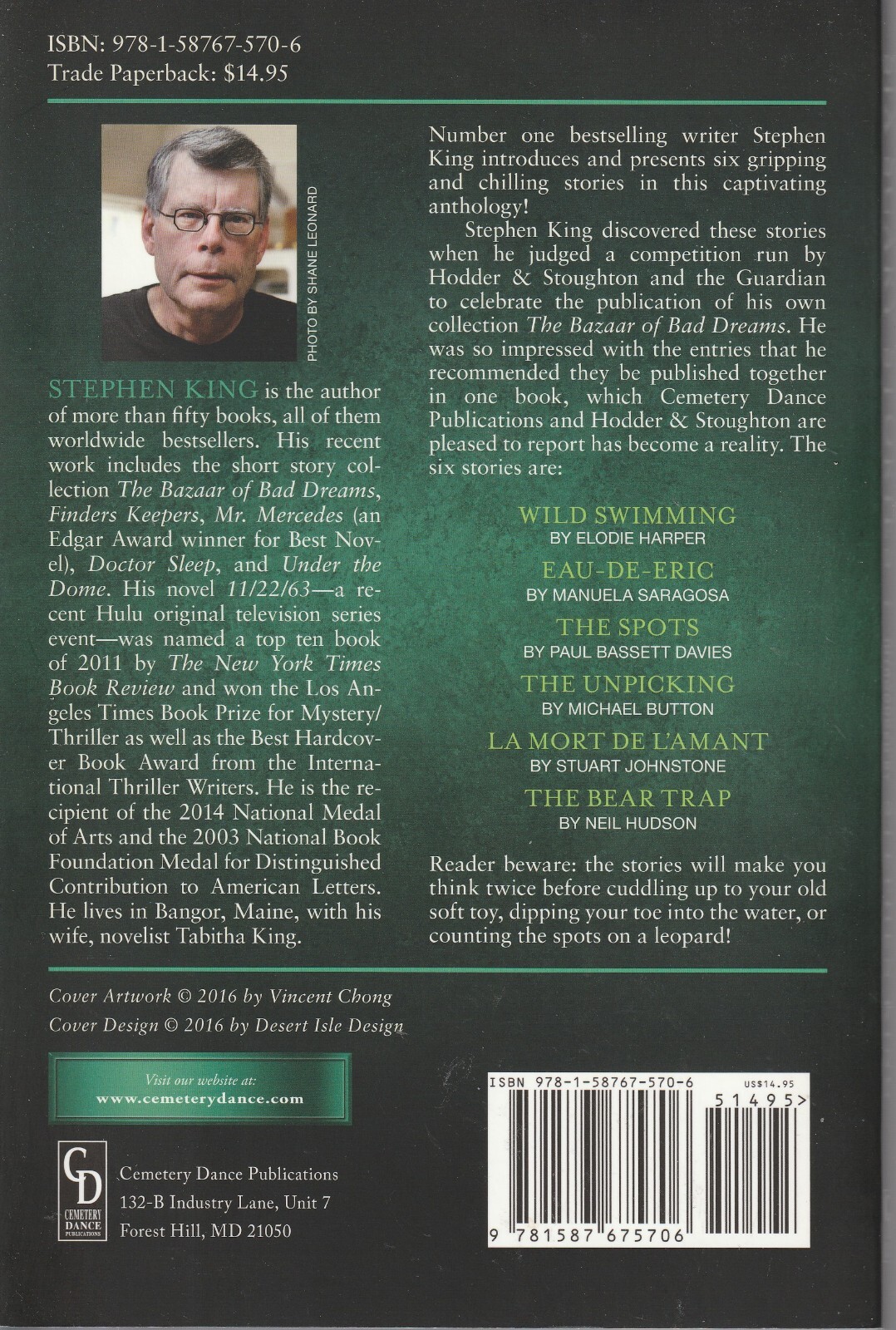 Six Scary Stories Selected, Introduced by Stephen King 2016 Soft Cover ...