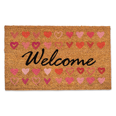 Creative Products Welcome And Hearts 30 x 20 Door Mat | eBay