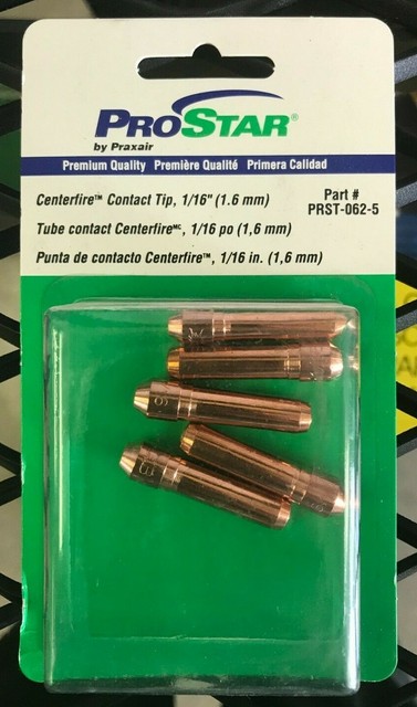 2 PACKS OF 5 10 PROSTAR / PRAXAIR PRST-062-5 CONTACT TIP FOR WELDING ...