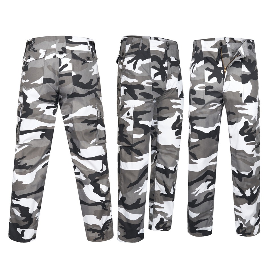 Combat Trouser US Army Military M65 Style Camo Cargo BDU SAS Ranger ...