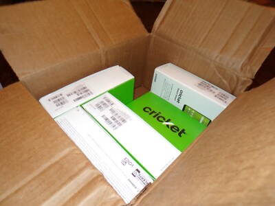 LOT OF 5 Cricket DEBUT 32gb Smart Cell Phones Cricket Wireless Green ...