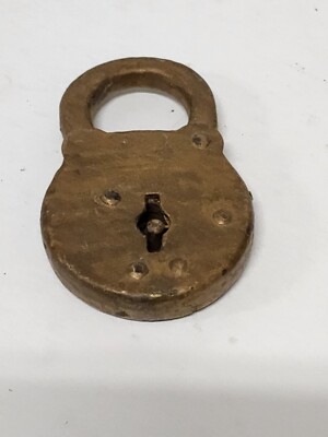Vintage Brass Padlock Safe Paperweight Lock No Key Decorative | eBay