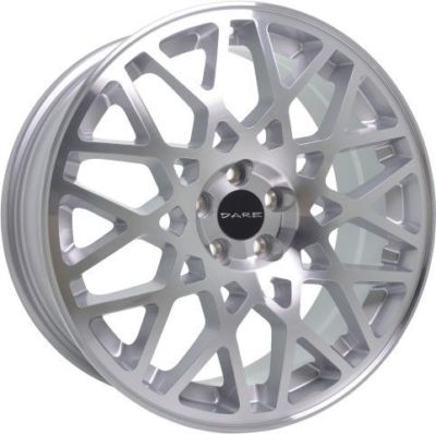 19" DARE LG2 ALLOY WHEELS FITS SKODA SEAT LEON EXEO ALTEA SILVER POLISH ...