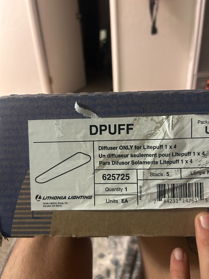 Lithonia Lighting DPUFF White Acrylic Diffuser Lite Puff Linear ...